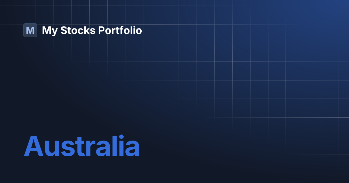 Australia | My Stocks Portfolio