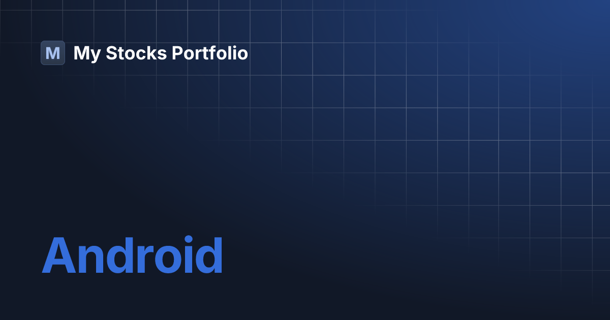 Android | My Stocks Portfolio